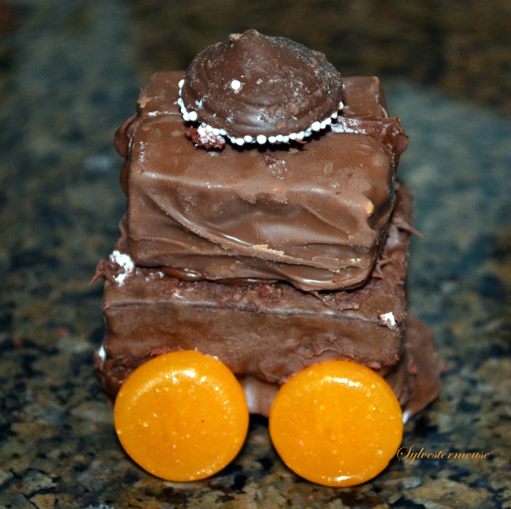 How to Make a Chocolate Halloween Ghost Train Cake - Cooking for the ...