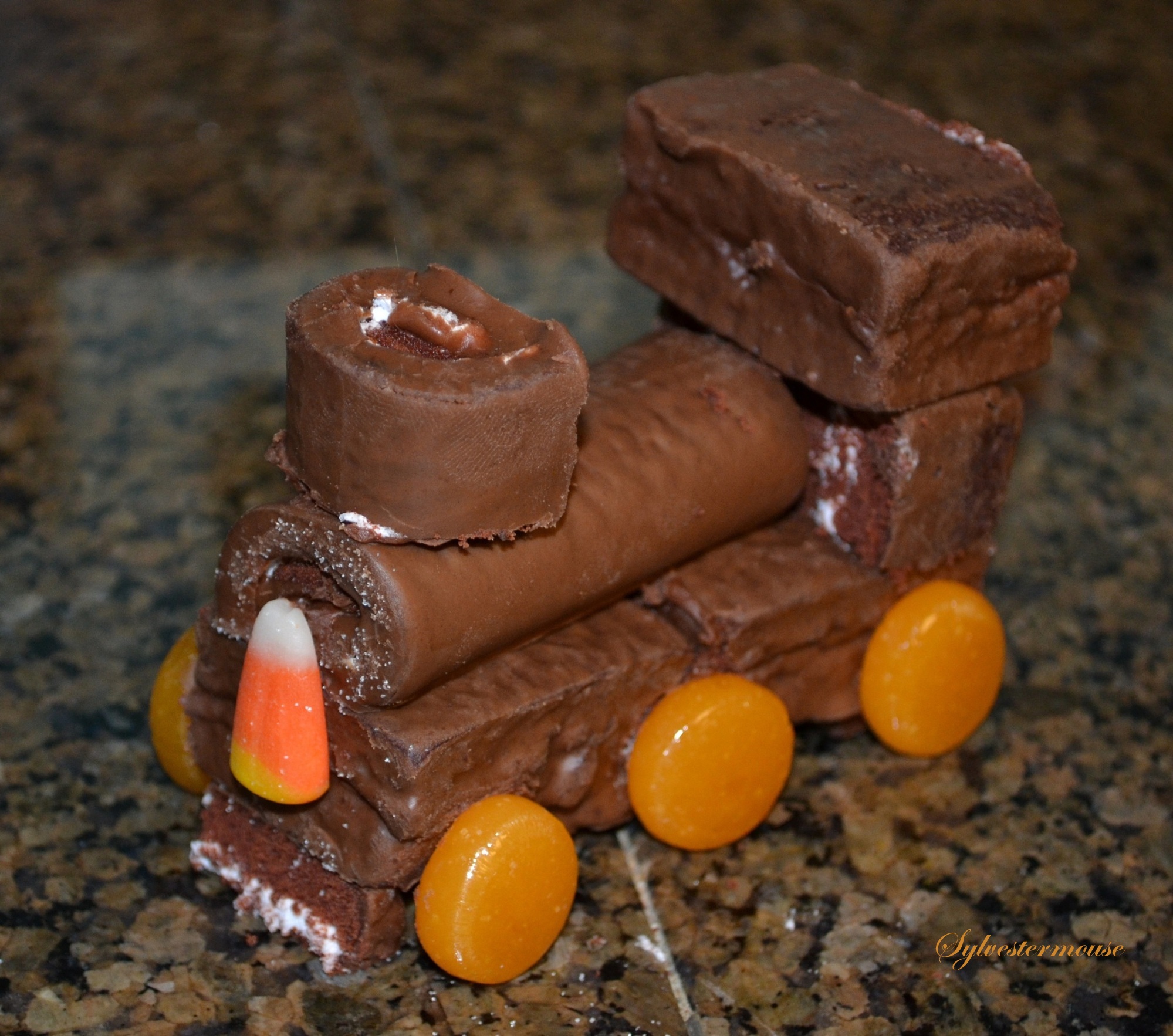 How to Make a Chocolate Halloween Ghost Train Cake - Cooking for the ...