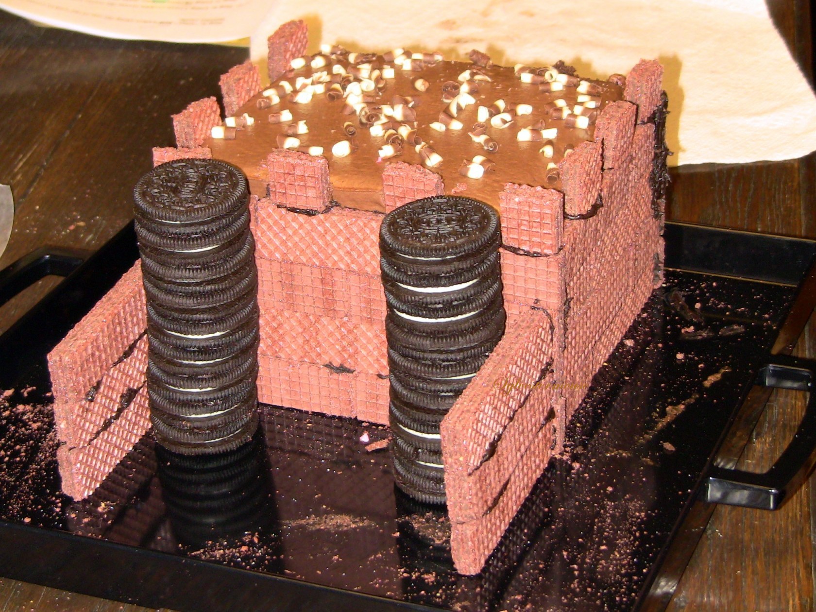 How to Make a Chocolate Halloween Ghost Castle Cake - Cooking for the ...