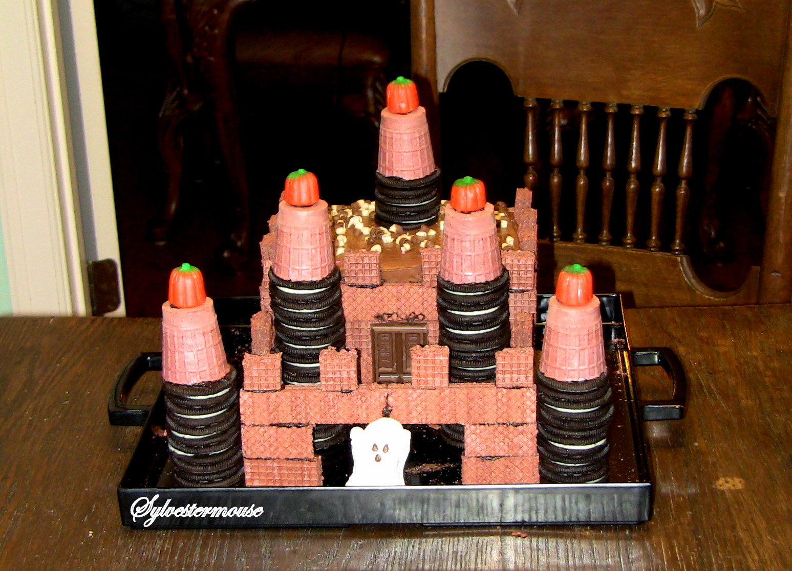 How to Make a Chocolate Halloween Ghost Castle Cake - Cooking for the ...